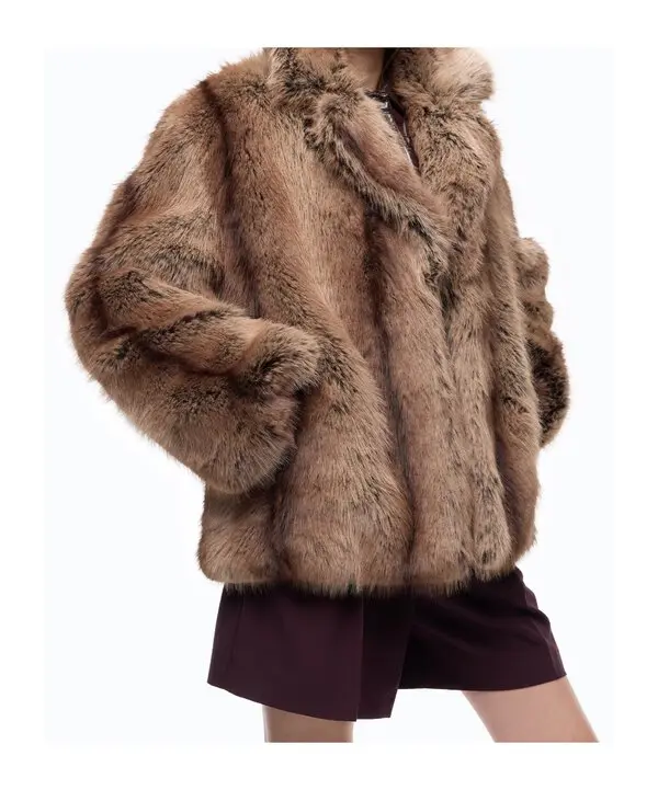 Pinko Fur-look Caban