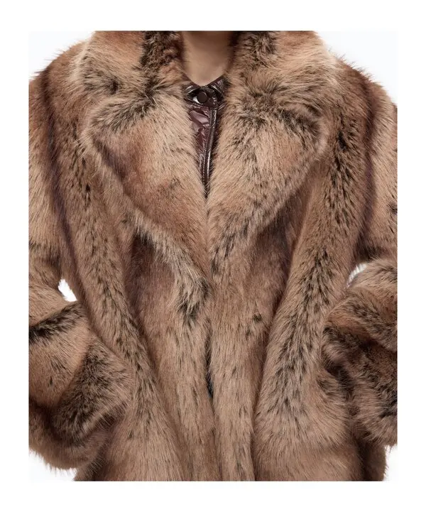 Pinko Fur-look Caban