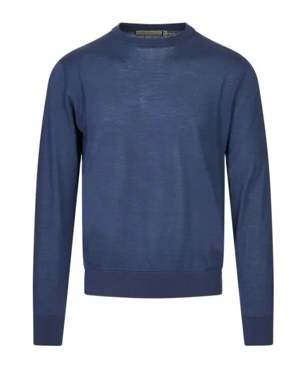 Canali Long-sleeve Knit Top - Blue