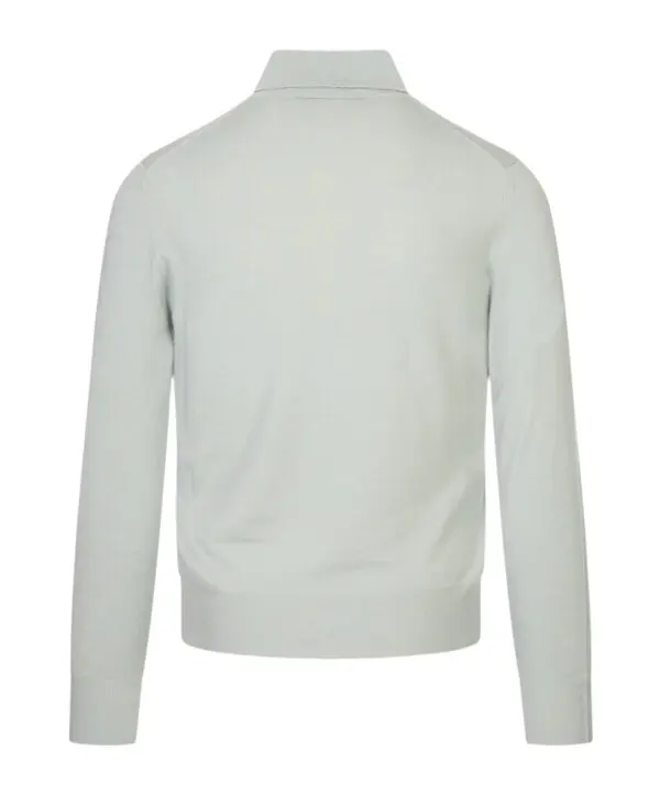 Canali Long-sleeve Polo-collar Sweater