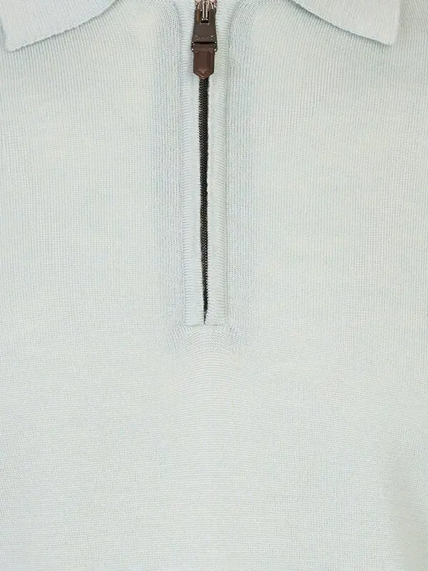Canali Long-sleeve Polo-collar Sweater