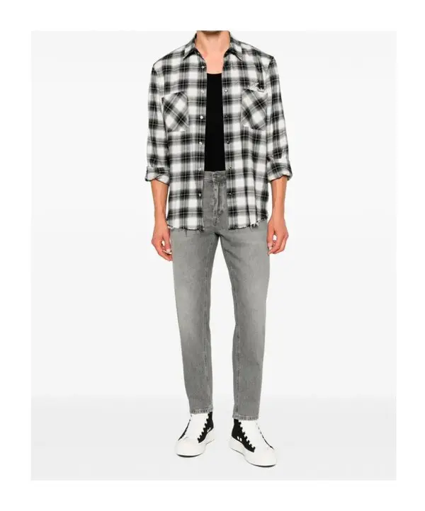 DONDUP Faded Whiskered Jeans