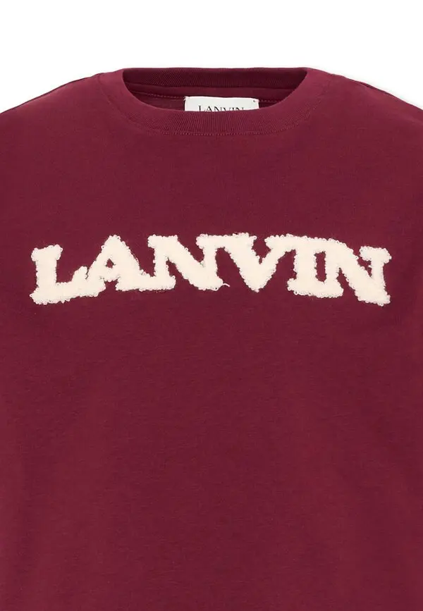 LANVIN Logo-patch T-shirt