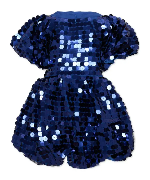 Marc Jacobs Sequin-embellished Puff-sleeve Dress