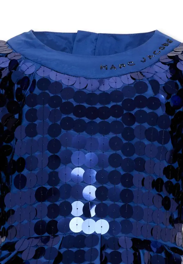 Marc Jacobs Sequin-embellished Puff-sleeve Dress