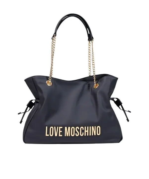 Moschino Dual-handle Shoulder Bag - Black
