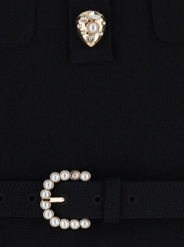 SELF-PORTRAIT Embellished Fitted Dress