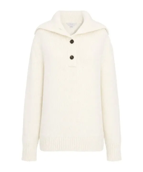 Malo Sailor Collar Button-up Knit - No