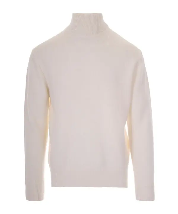 PAOLO PECORA Long-sleeved Sweater - White