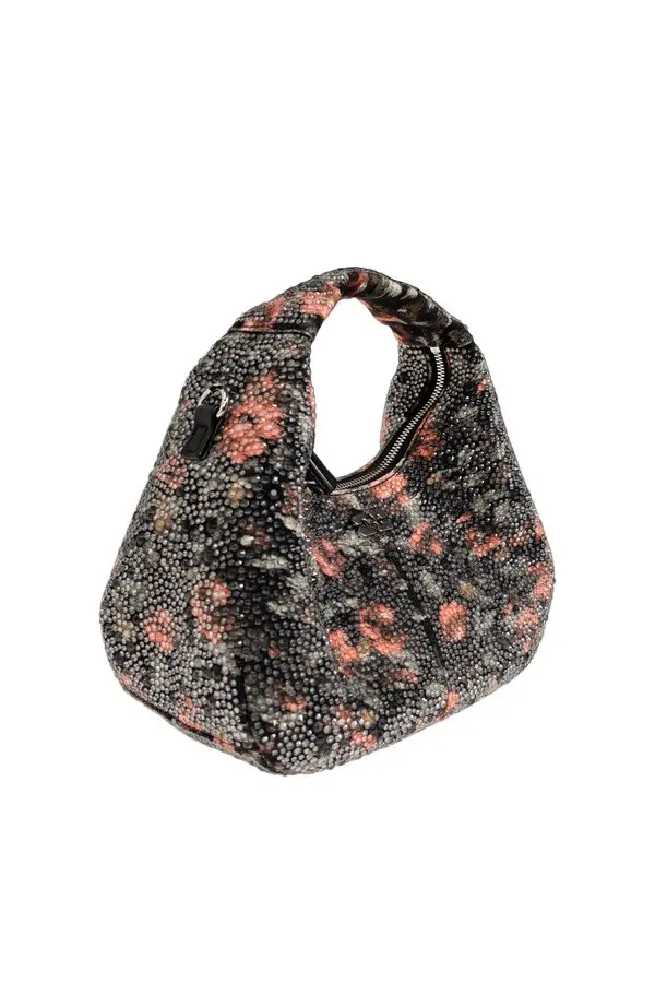 GANNI Beaded Flower Mini Hobo Bag