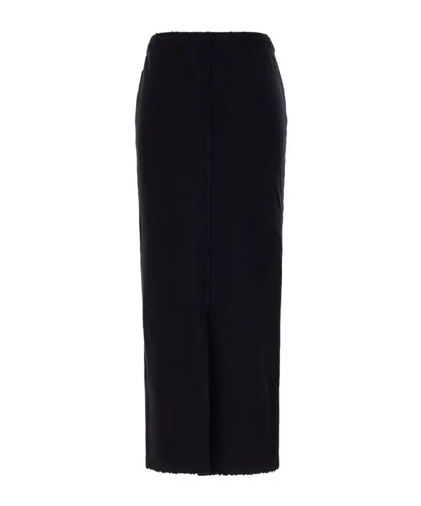 We11Done Embroidered-logo Maxi Skirt