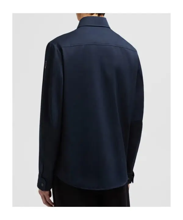 Moncler Collared Long-sleeve Shirt