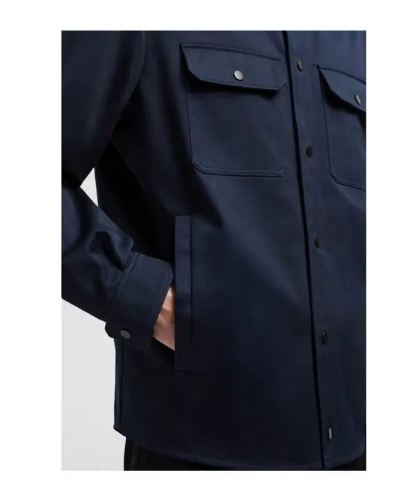 Moncler Collared Long-sleeve Shirt