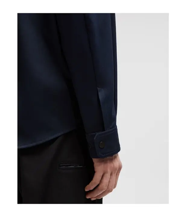 Moncler Collared Long-sleeve Shirt