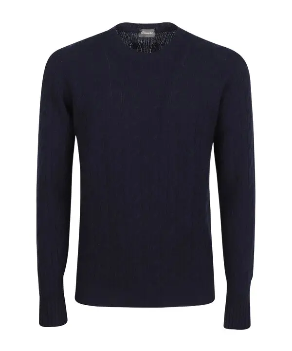 DRUMOHR Round-neck Cable-knit Sweater