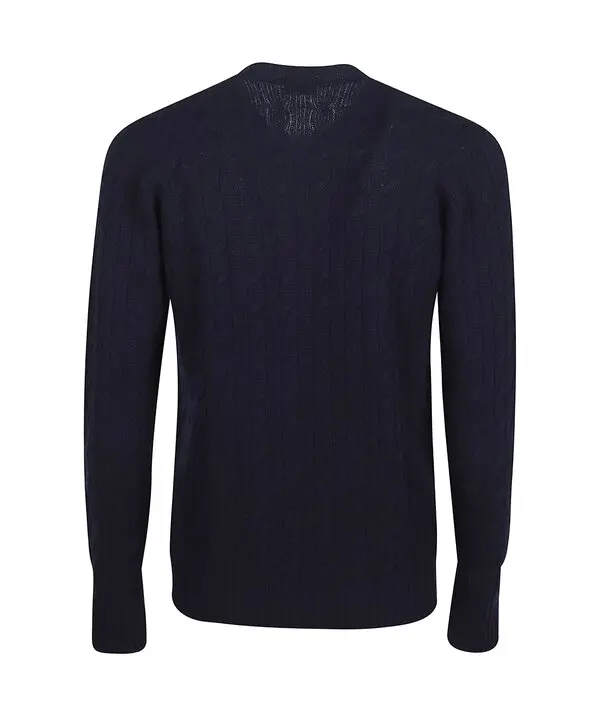 DRUMOHR Round-neck Cable-knit Sweater