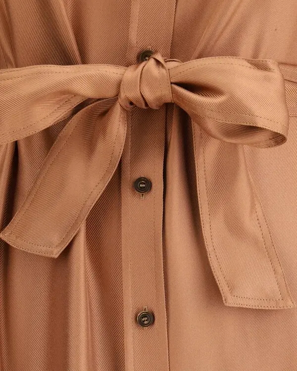 TOM FORD Classic Collar Shirt Dress With Belt
