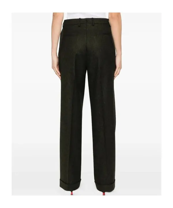 BERWICH Pleated Cuffed Trousers