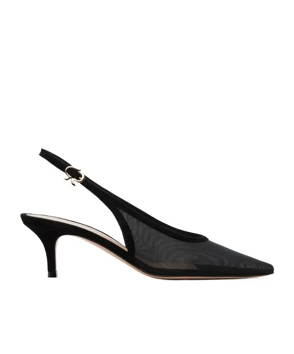 GIANVITO ROSSI Slingback 55 High-heeled Sandals - Black