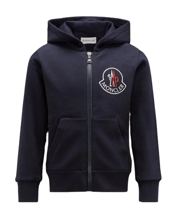 Moncler Logo-patch Zip-up Hoodie