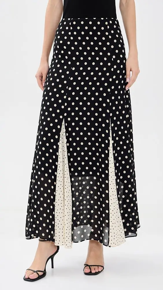 REFORMATION Sally Skirt - Dot Mix