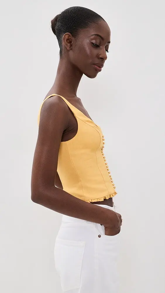 REFORMATION Flicka Linen Top