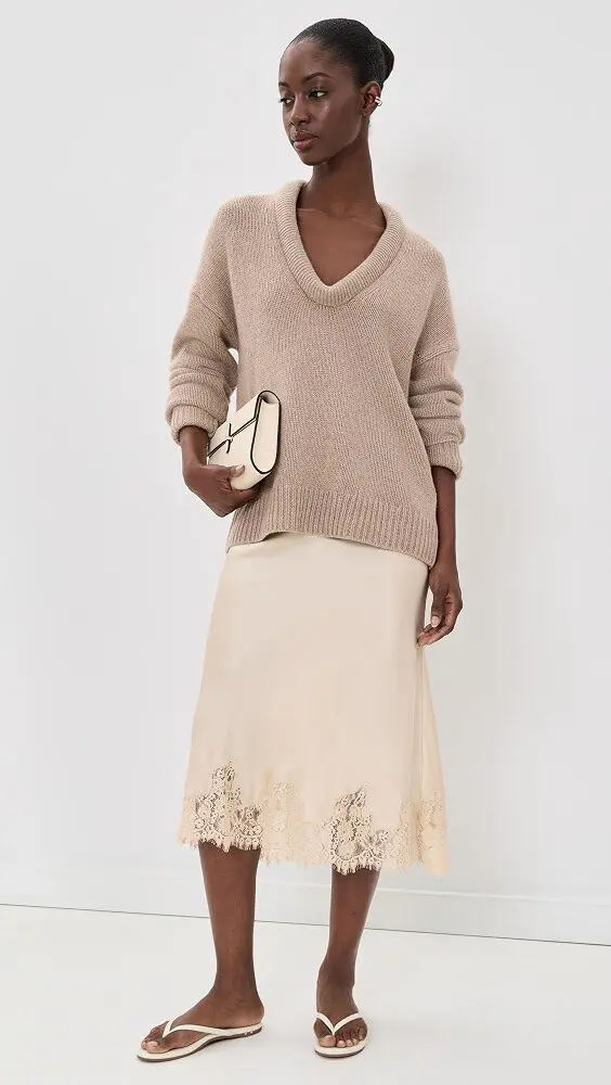 REFORMATION Jonie Cashmere Oversized Pullover