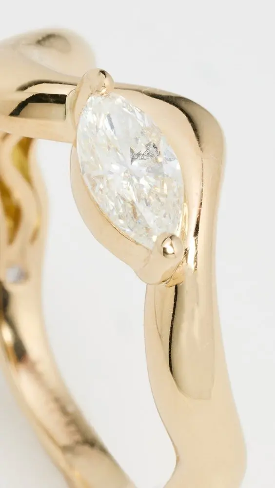 Shay Diamond Marquise Wave Ring