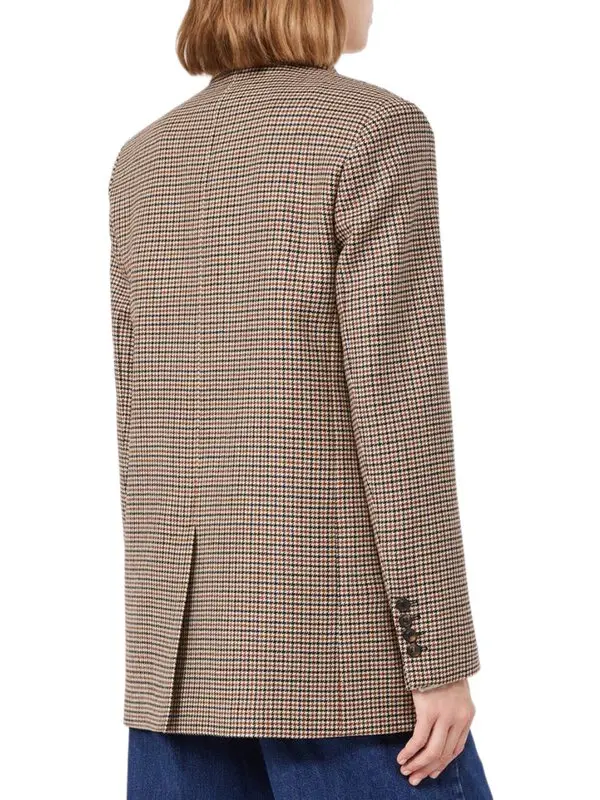 Max Mara Single-breasted Yarn-dyed Wool Blazer