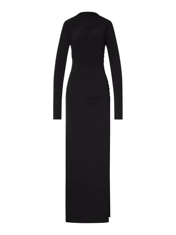 Andamane Sophie Long Dress With Open Back - Black