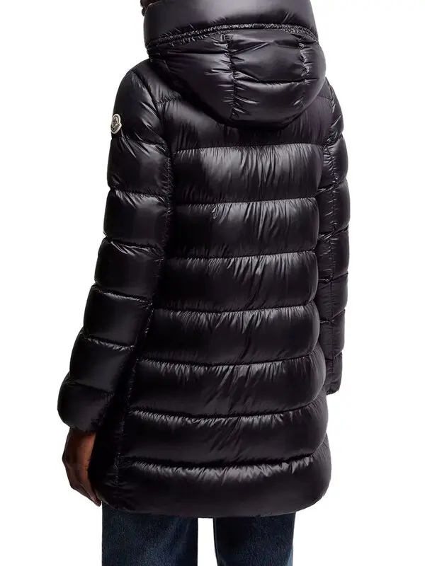 Moncler Suyenne Midi Hooded Down Coat - Black