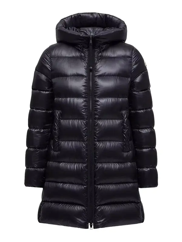 Moncler Suyenne Midi Hooded Down Coat - Black