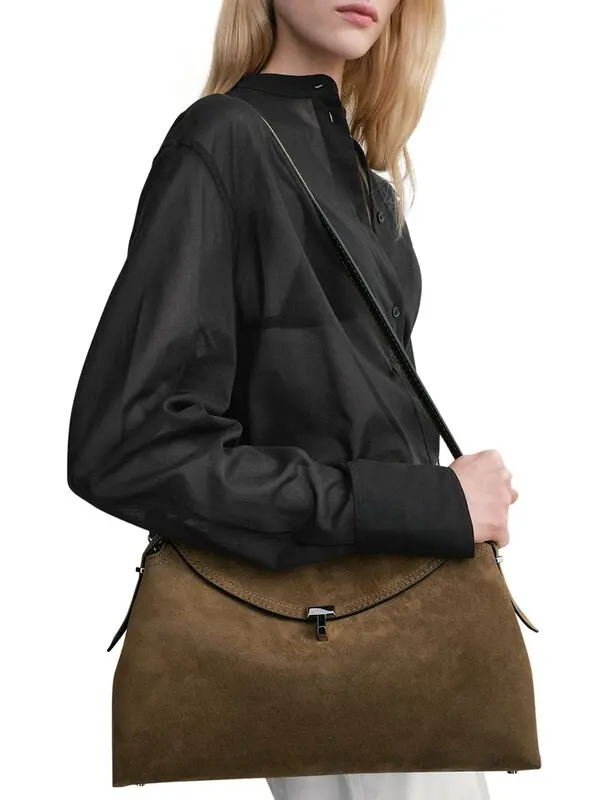 TOTEME T-lock Suede Top Handle Bag - Multicolor