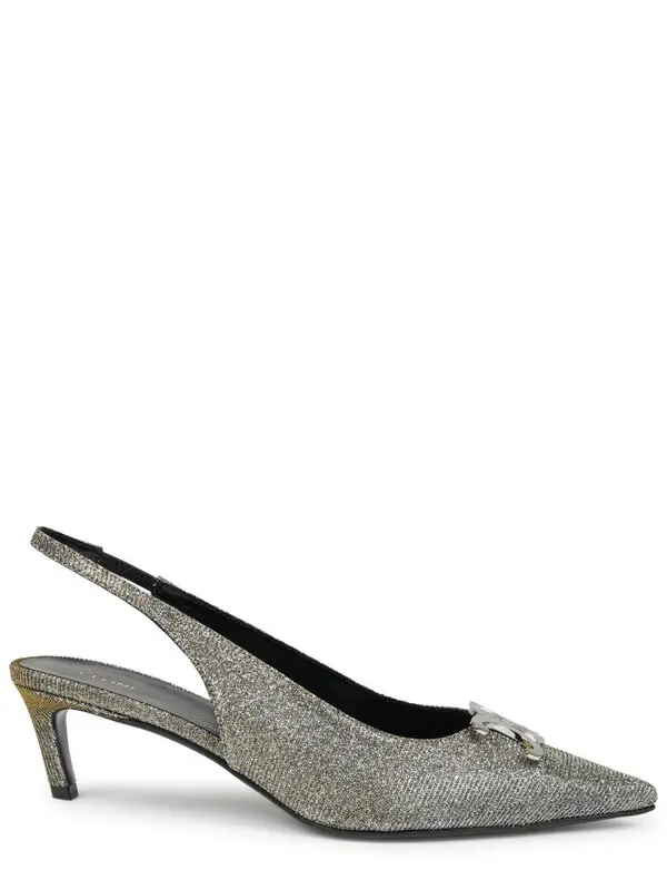 Celine Alma Triomphe Slingback 50 - Silver