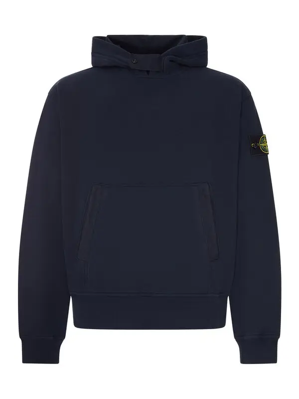 Stone Island Cotton Hoodie - Blue