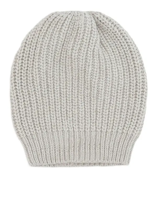 Brunello Cucinelli Cashmere And Silk Knit Hat With Sequin Appliqués