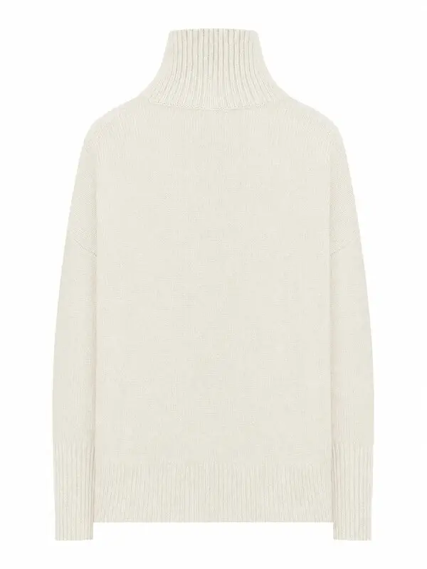 LISA YANG Heidi Ribbed Cashmere Oversize Turtleneck Sweater