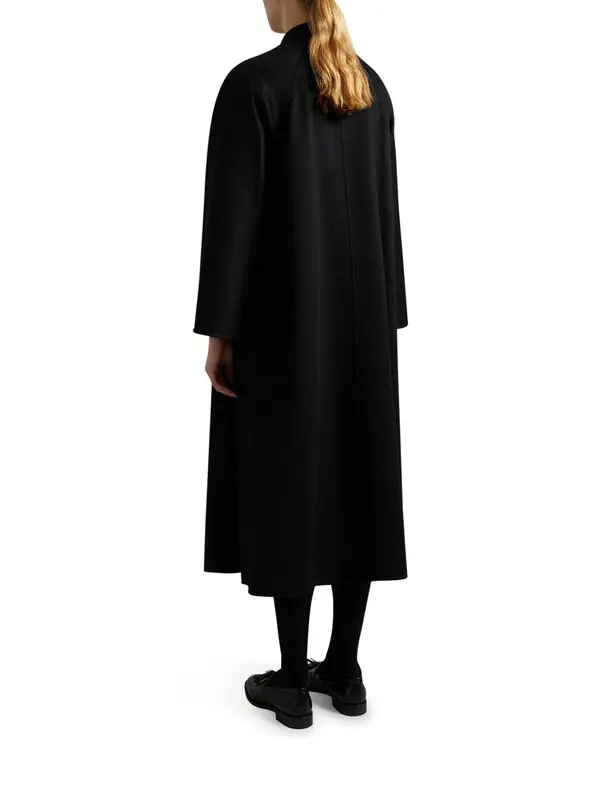 Max Mara Ludmilla Wool Coat With Waist Belt - Black