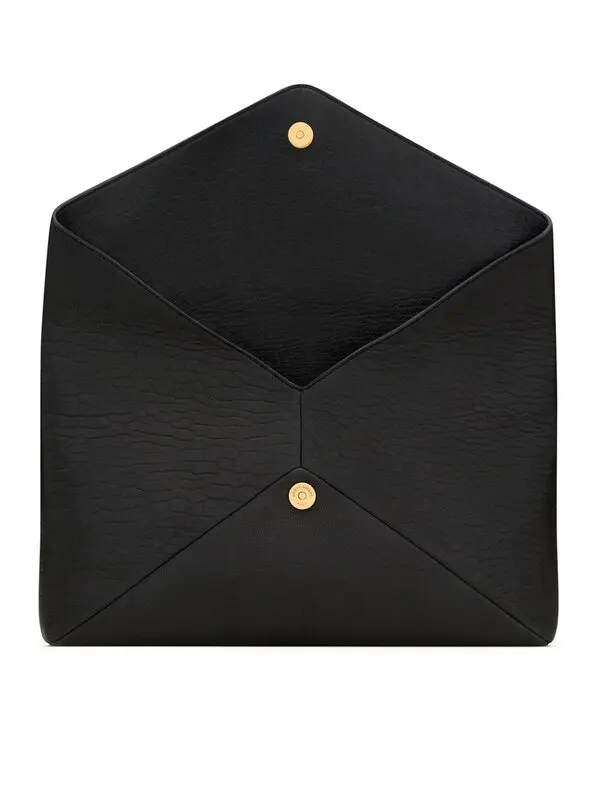 Saint Laurent Cassandre Large Lambskin Envelope Pouch