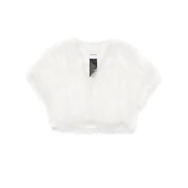 YVES SALOMON Jackets Faux Fur & Shearling Jackets - White