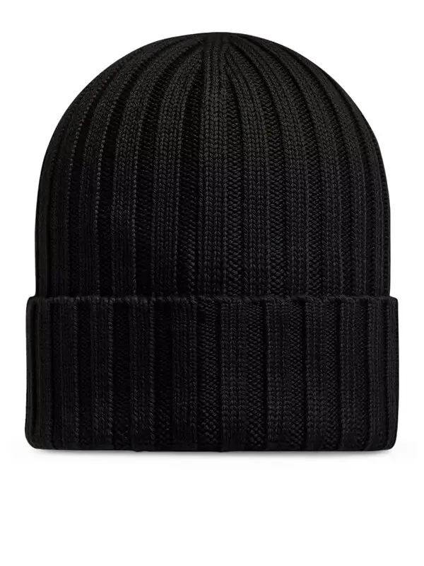 Moncler Logo-embroidered Wool Beanie