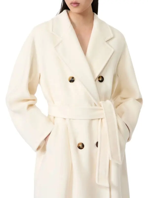 Max Mara Madame Double-breasted Coat - White