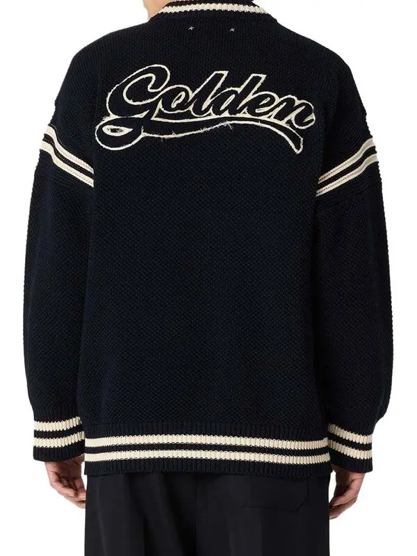 GOLDEN GOOSE Boxy Sweater With Embroidered Logo