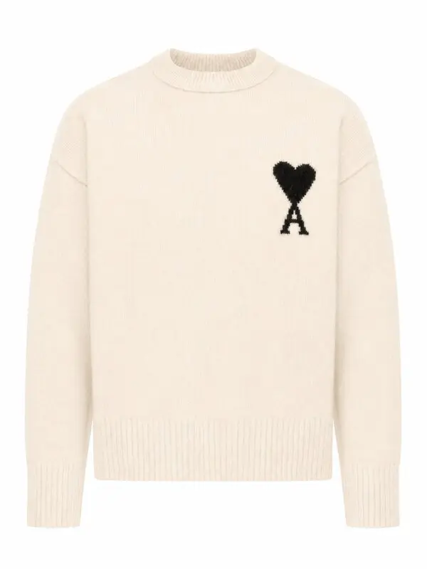AMI Paris De Coeur Wool Sweater - Multicolor