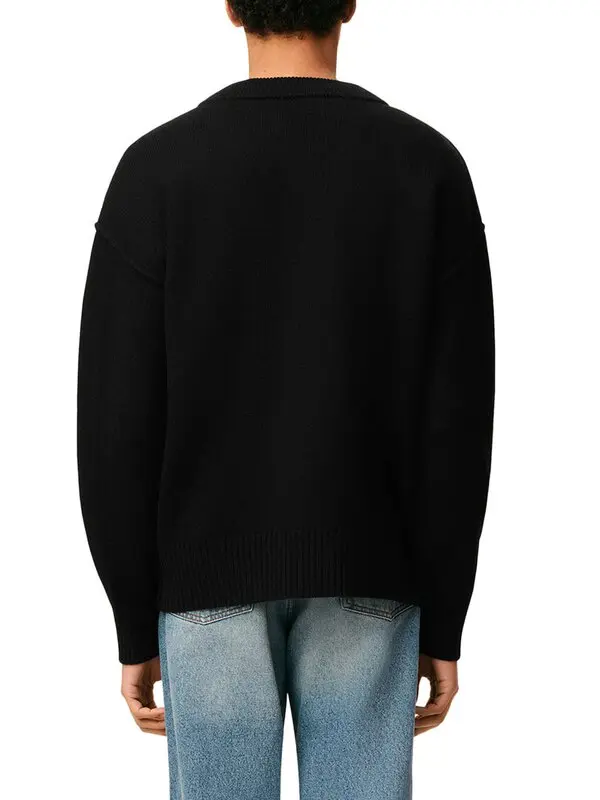 AMI Paris De Coeur Wool Cardigan
