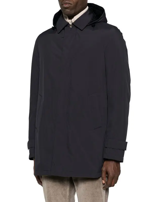 Herno Technical Coat With Hood