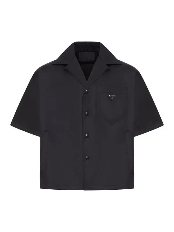 Prada Short-sleeved Re-nylon Shirt - Black