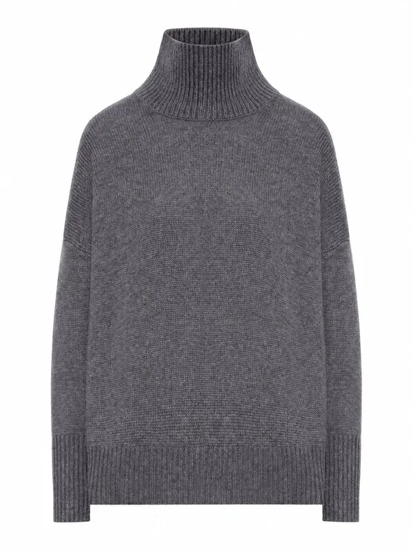 LISA YANG Heidi Cashmere Ribbed Turtleneck Sweater - Multicolor