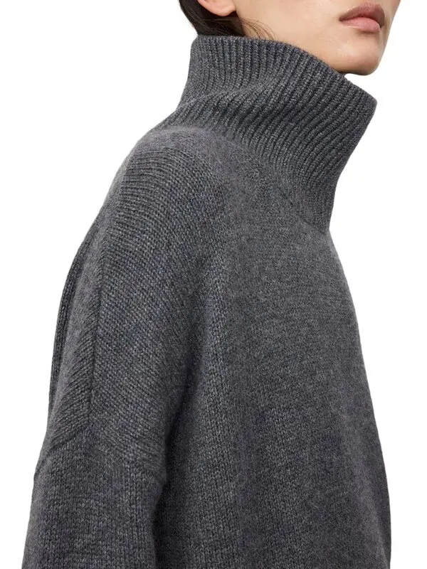 LISA YANG Heidi Cashmere Ribbed Turtleneck Sweater - Multicolor