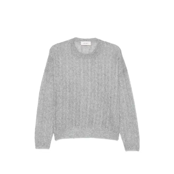 LISA YANG Grey Cable-knit Silk And Cashmere Blend Jumper - Gray